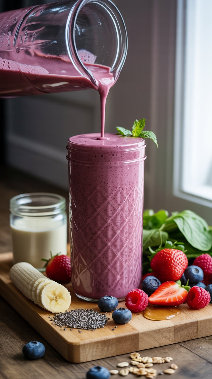 Berry Power Protein Smoothie: Your Ultimate Breakfast Game-Changer ...
